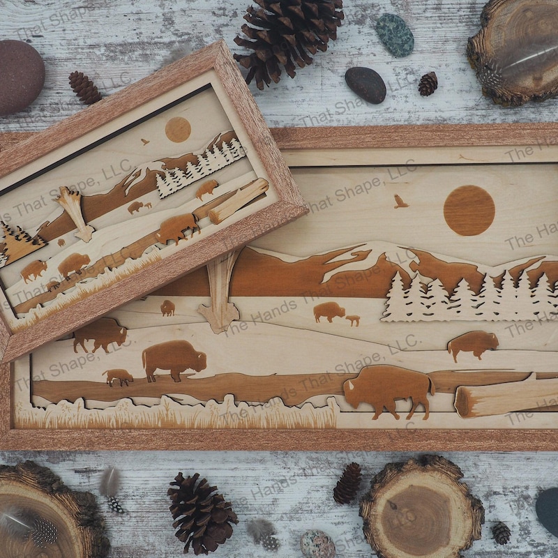 Layered Wood Art - Etsy