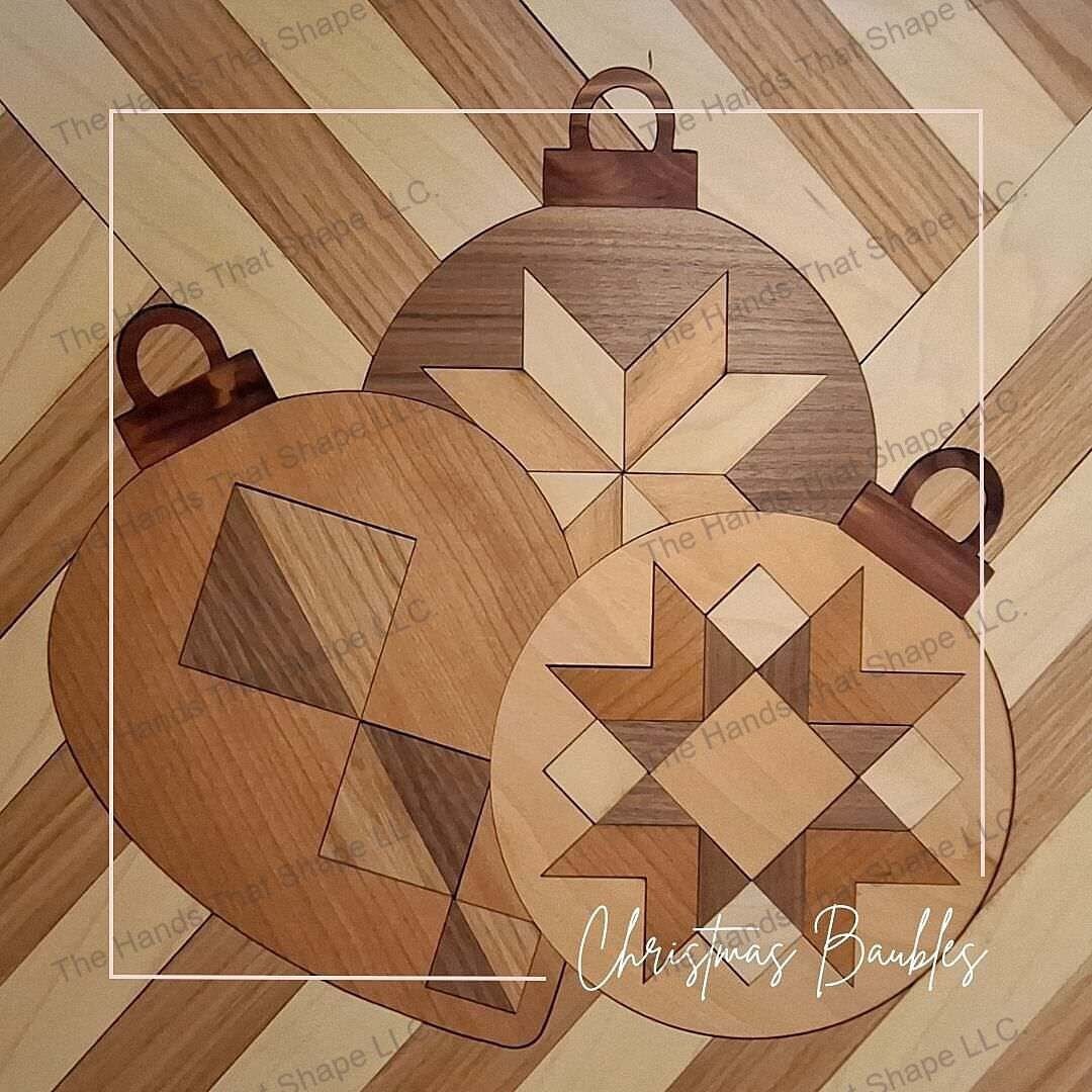 Christmas Bauble SVG, Wood Inlay Art, Laser Ready Files, Wood Quilt ...