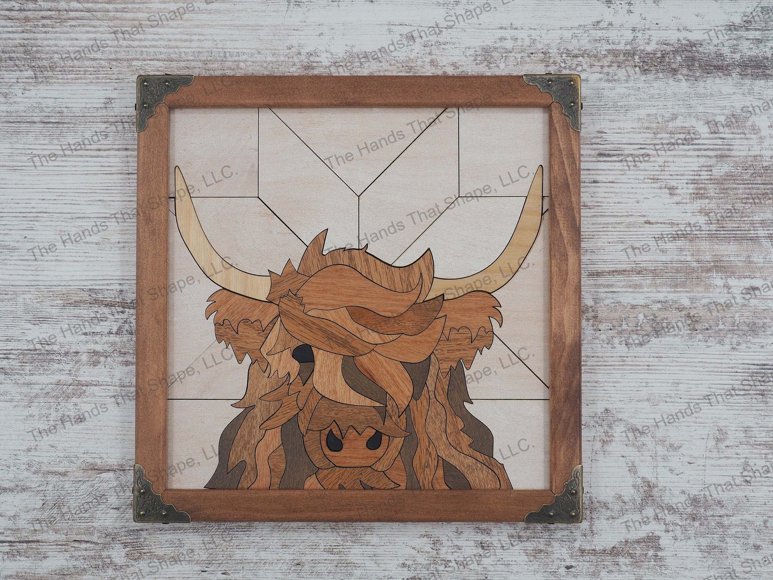 Highland Cow, Wooden Wall Art, Scottish Highland, Handmade Wall Art ...