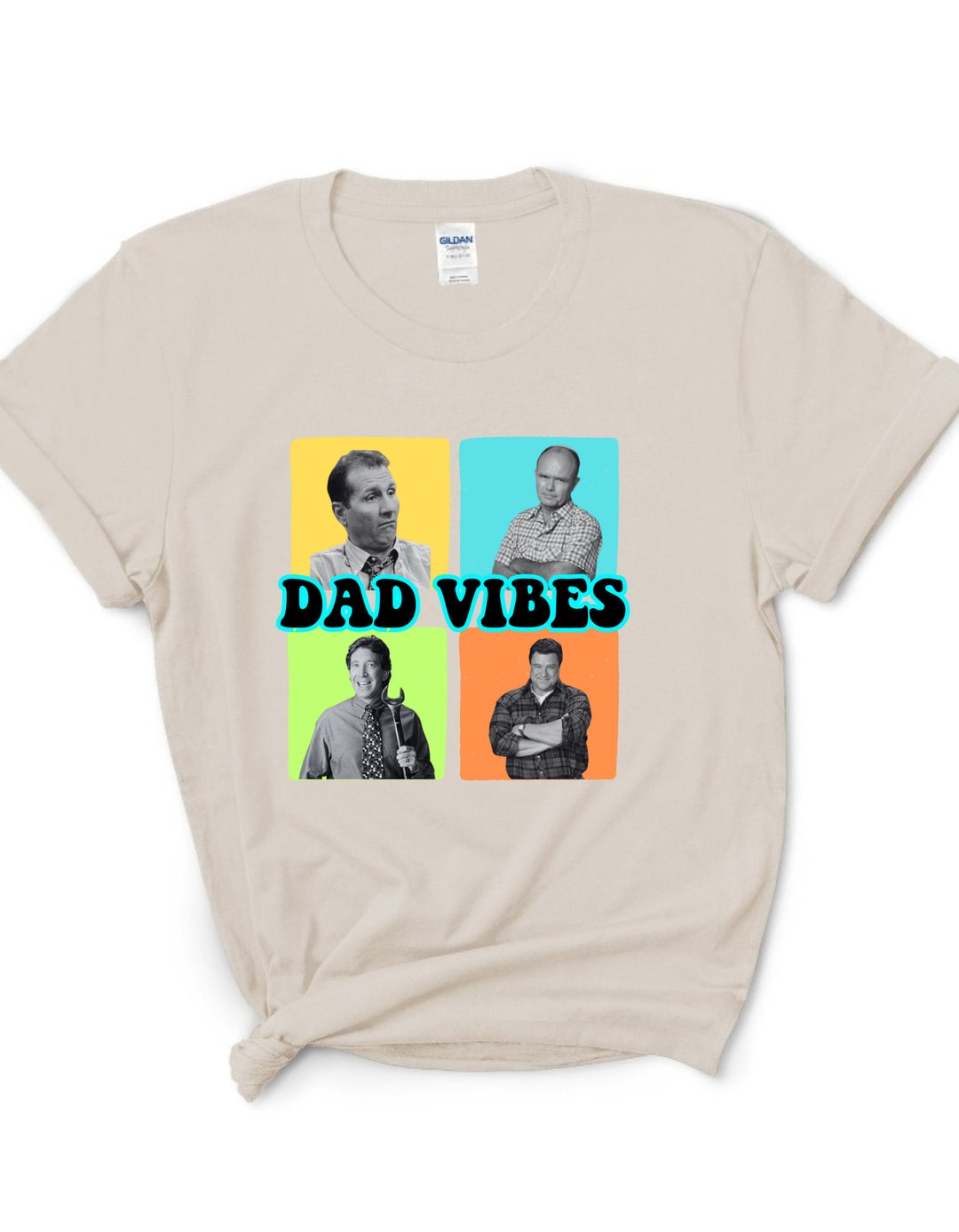 Dad Vibes 90s Vintage Sitcom T Shirt, Fathers Day Gift Idea , Graphic ...