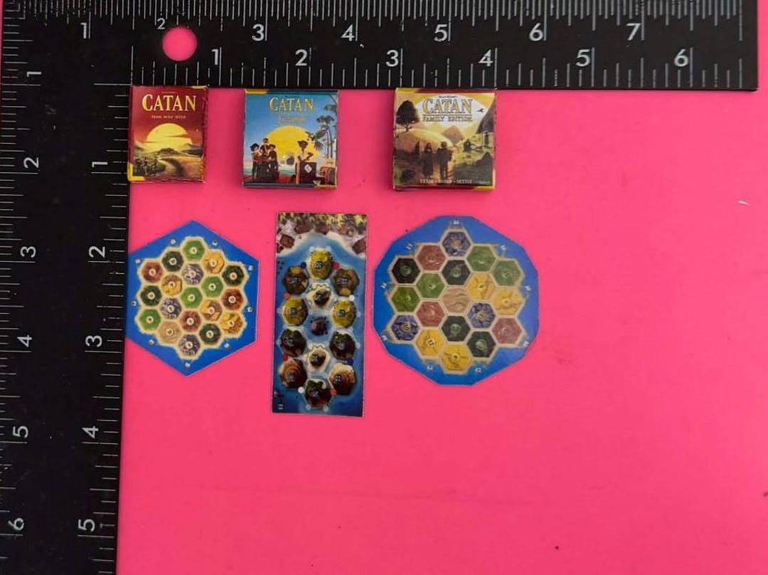 Dollhouse Miniature Catan Game Box Choice - Etsy