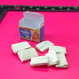 Dollhouse 1:12 Miniature Disposable Diapers - Etsy