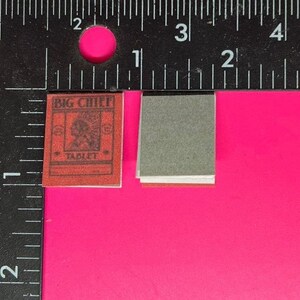 Dollhouse 1:12 Miniature Big Chief Tablet, Crayons, Markers, Paint, or ...