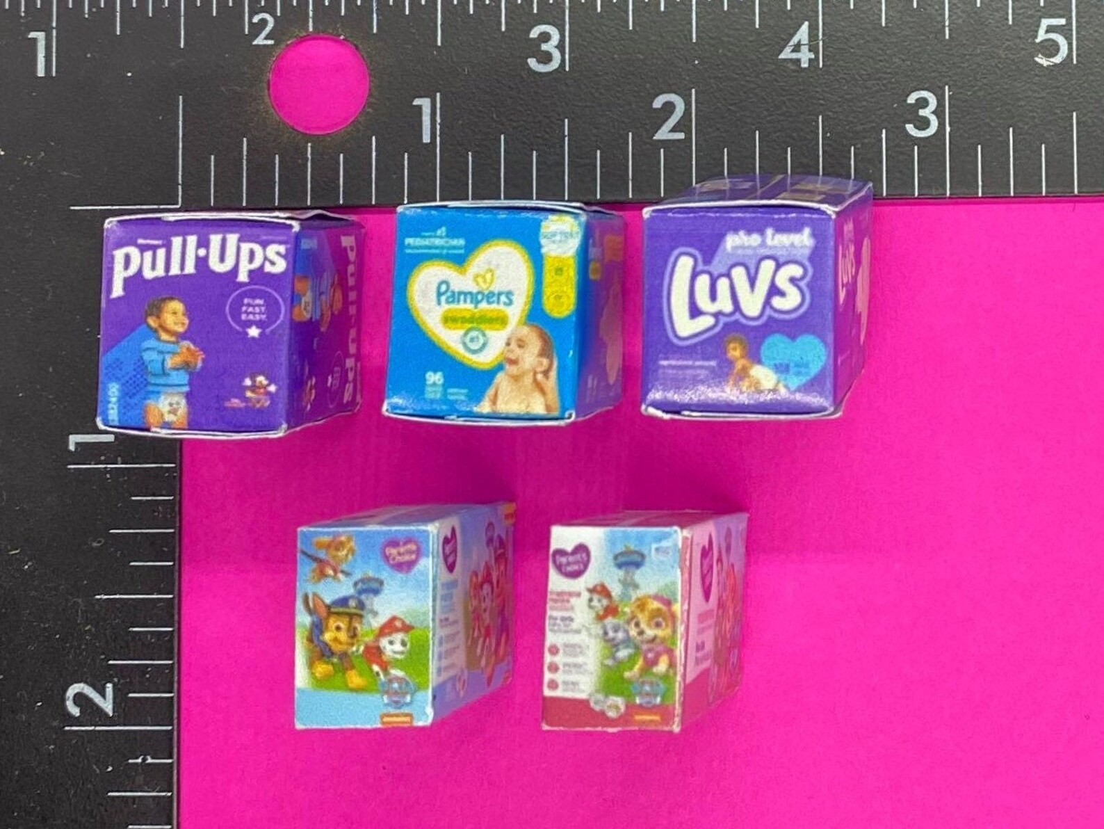 Dollhouse 1:12 Miniature Disposable Diapers Boxes Choice - Etsy