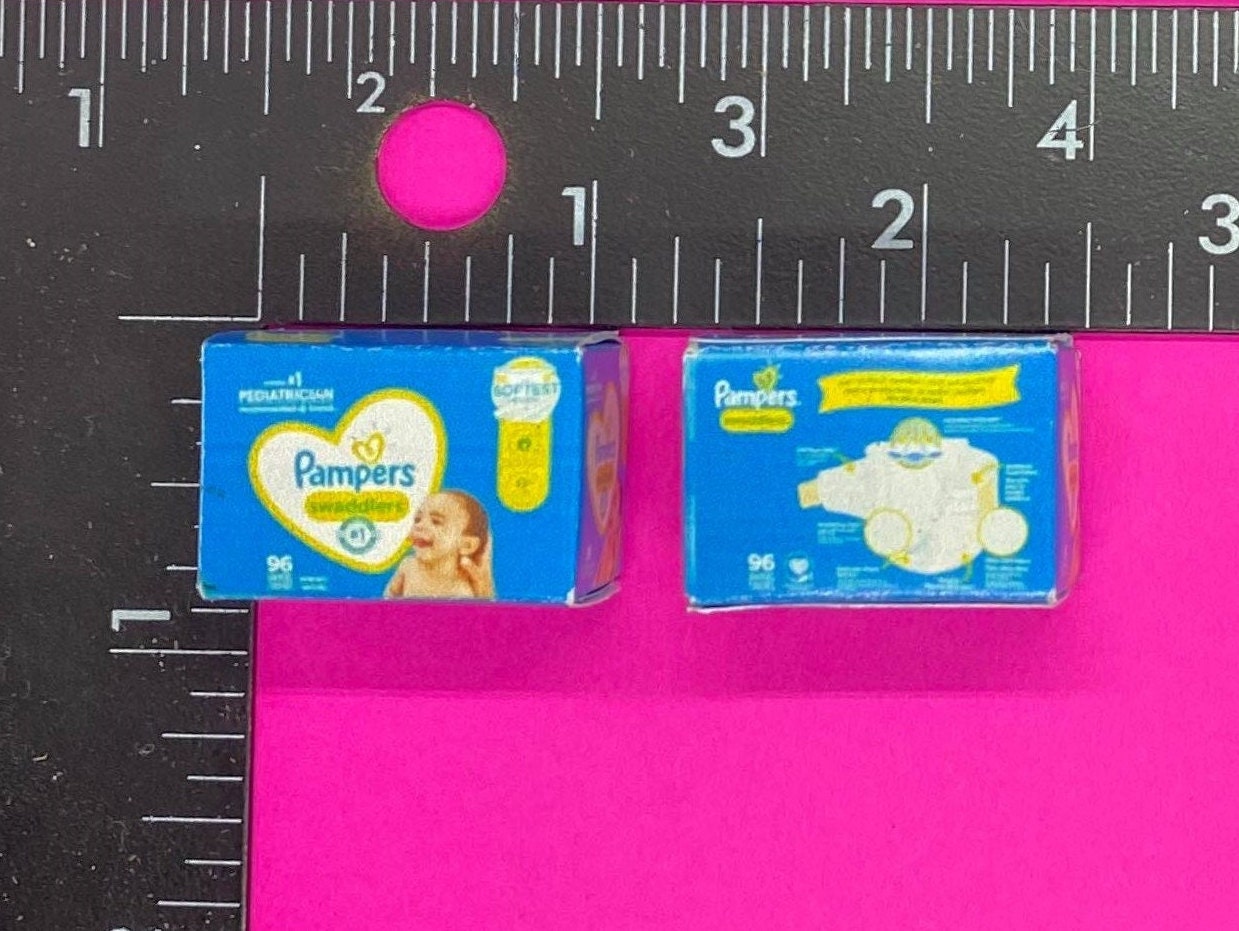 Dollhouse 1:12 Miniature Disposable Diapers Boxes Choice - Etsy