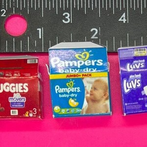 Dollhouse 1:12 Miniature Disposable Diapers - Etsy