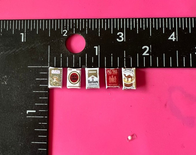 Miniature Cigarettes 1960's RETRO COLLECTION for an 11 Doll , 1:6 Scale ...
