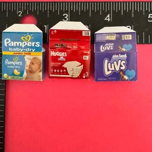 Dollhouse 1:12 Miniature Disposable Diapers - Etsy