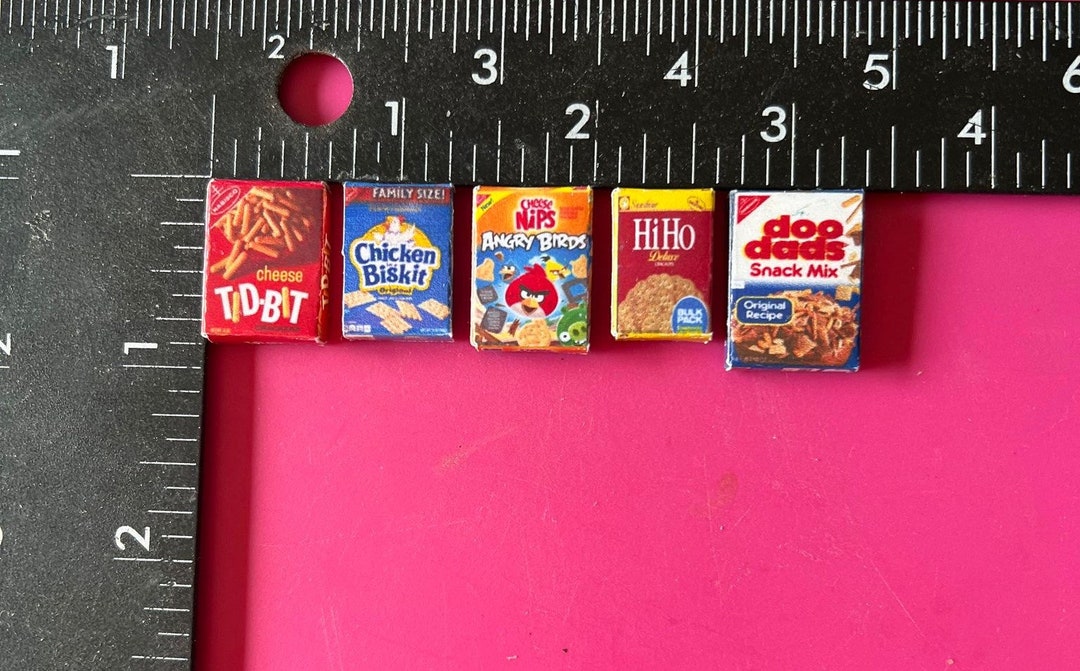 Dollhouse 1:12 Miniature Miscellaneous Cracker Boxes Choice #2 - Etsy