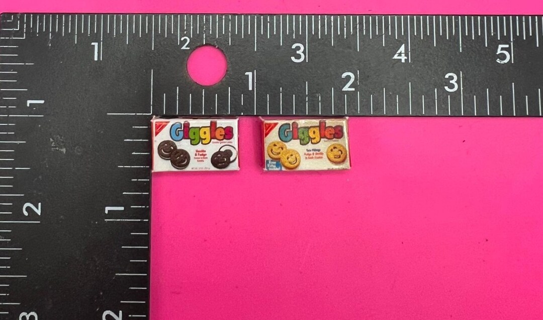 Dollhouse 1:12 Miniature Giggle Cookies Boxes Choice - Etsy