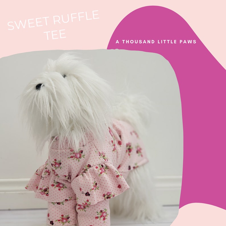 PDF Sewing Pattern Tshirt for Dog - Dog Clothes Shirt Pattern and ...