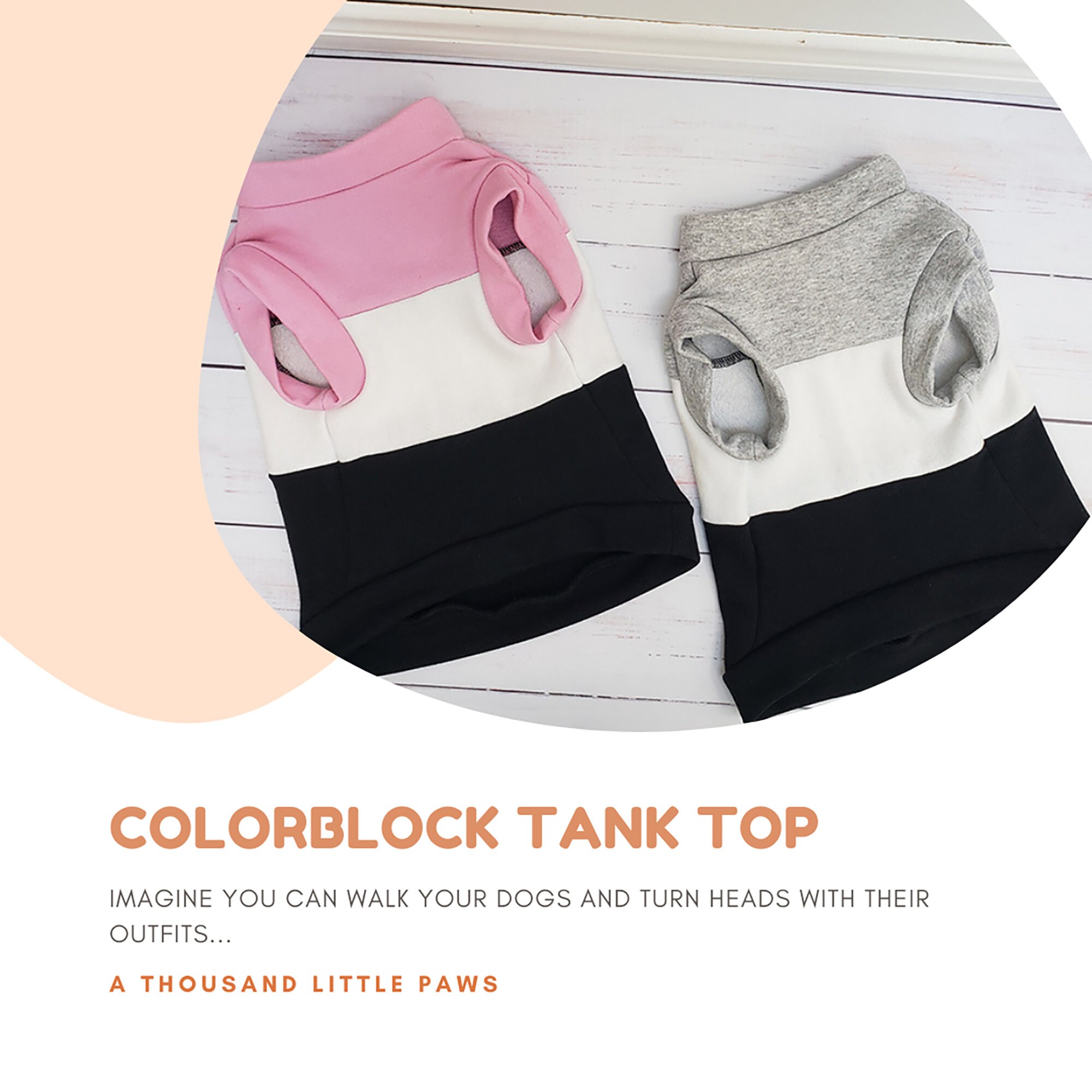 Dog Tank Top Sewing Pattern - Color Block Dog Tee Sewing Pattern - Pet ...