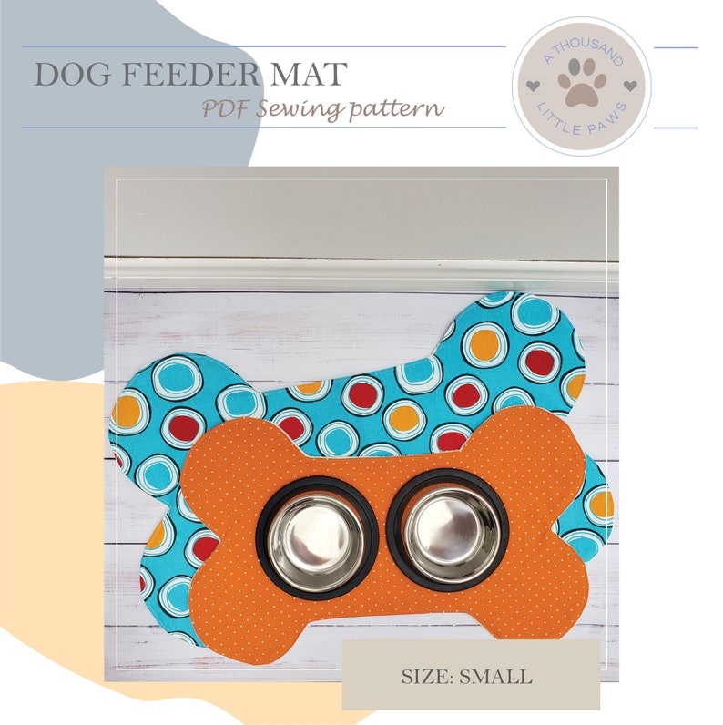 Dog Mat - PDF Placemat Pattern - Dog Tutorial PDF - Pet Sewing Tutorial ...