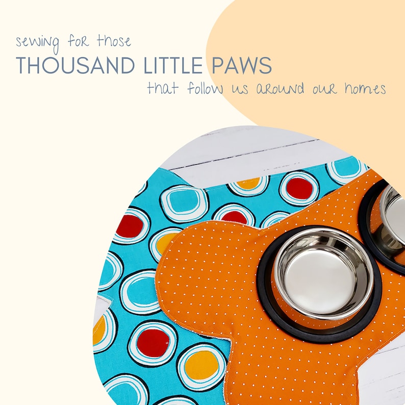 Dog Mat - PDF Placemat Pattern - Dog Tutorial PDF - Pet Sewing Tutorial ...