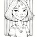 Girls Portrait Stylized Coloring Pages Letter Size - Etsy