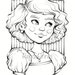 Girls Portrait Stylized Coloring Pages, Letter Size, Procreate, by ...