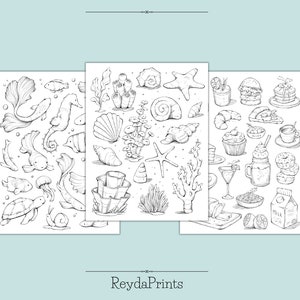 Coloring Pages Printables, 15 Pages Bundle, Practice Sheets, Flowers ...