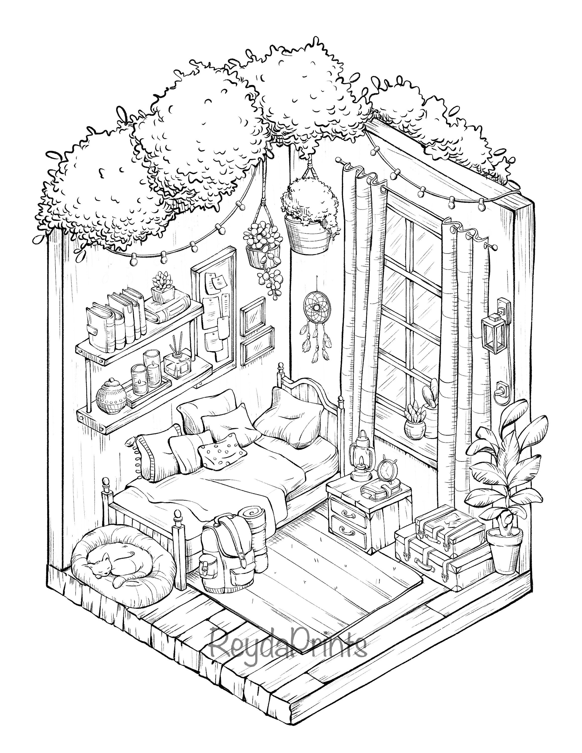 Room Coloring Pages