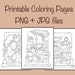 Atelier Interior Coloring Pages Cozy Plants Room - Etsy