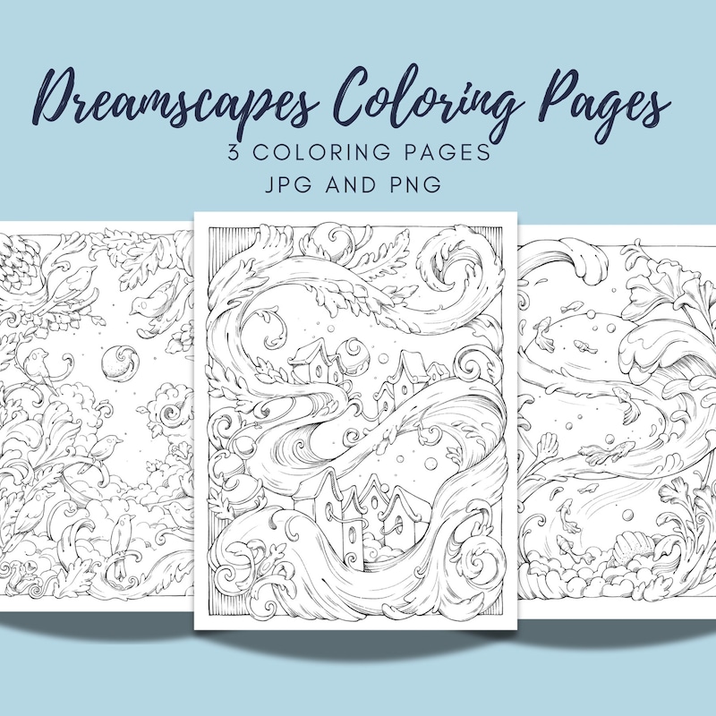 House Print Coloring Page - Etsy