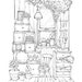 Atelier Interior Coloring Pages, Cozy, Plants, Room, Furniture ...