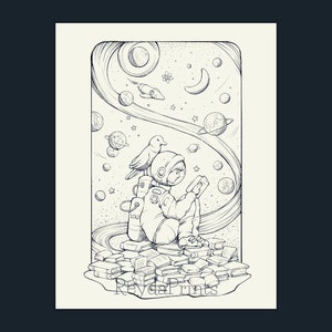 Lost in Space Coloring Pages, Magical, Handdrawn, Procreate - Etsy