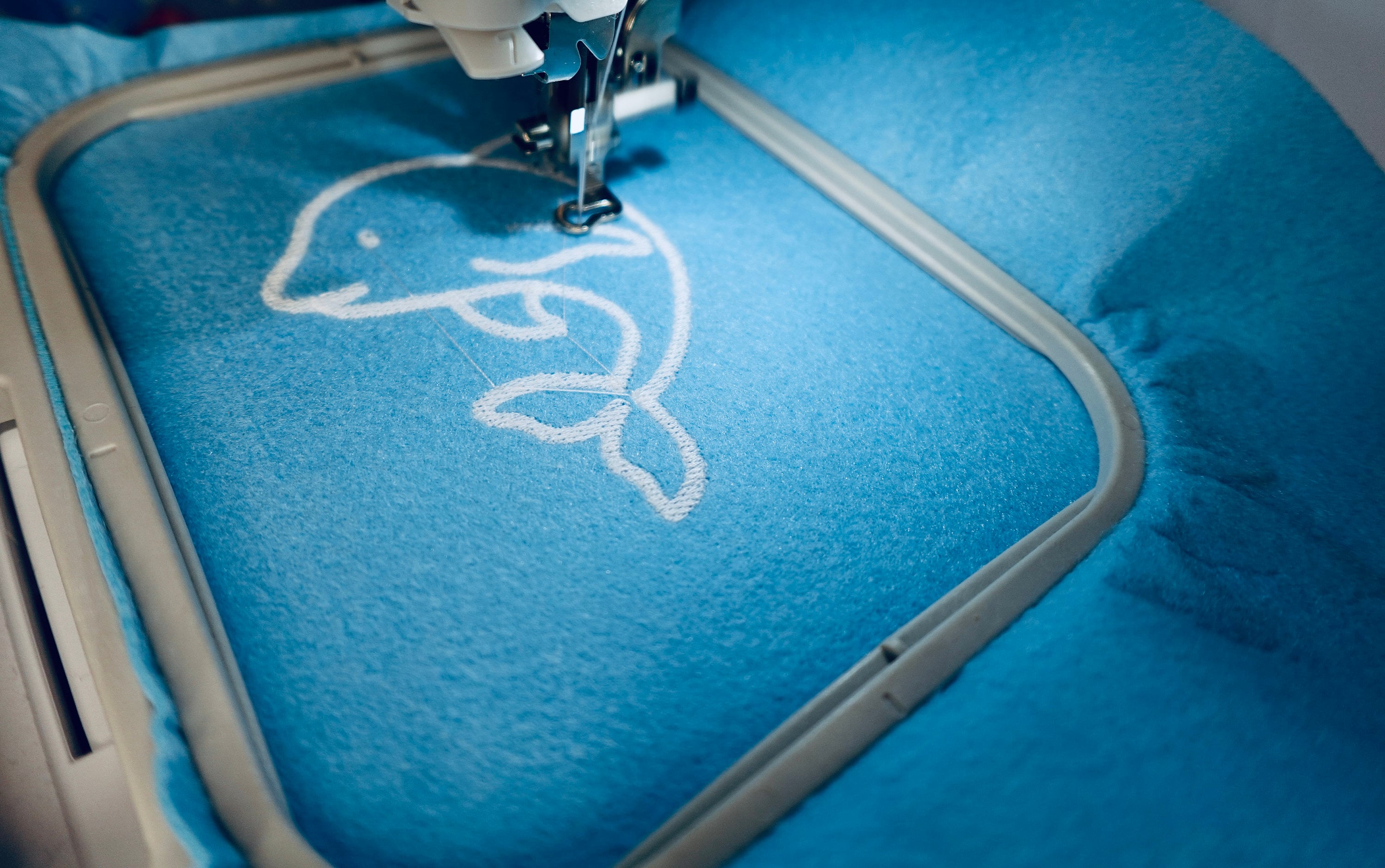 Dolphin Machine Embroidery Design File, Simple Outline, Happy Dolphin ...