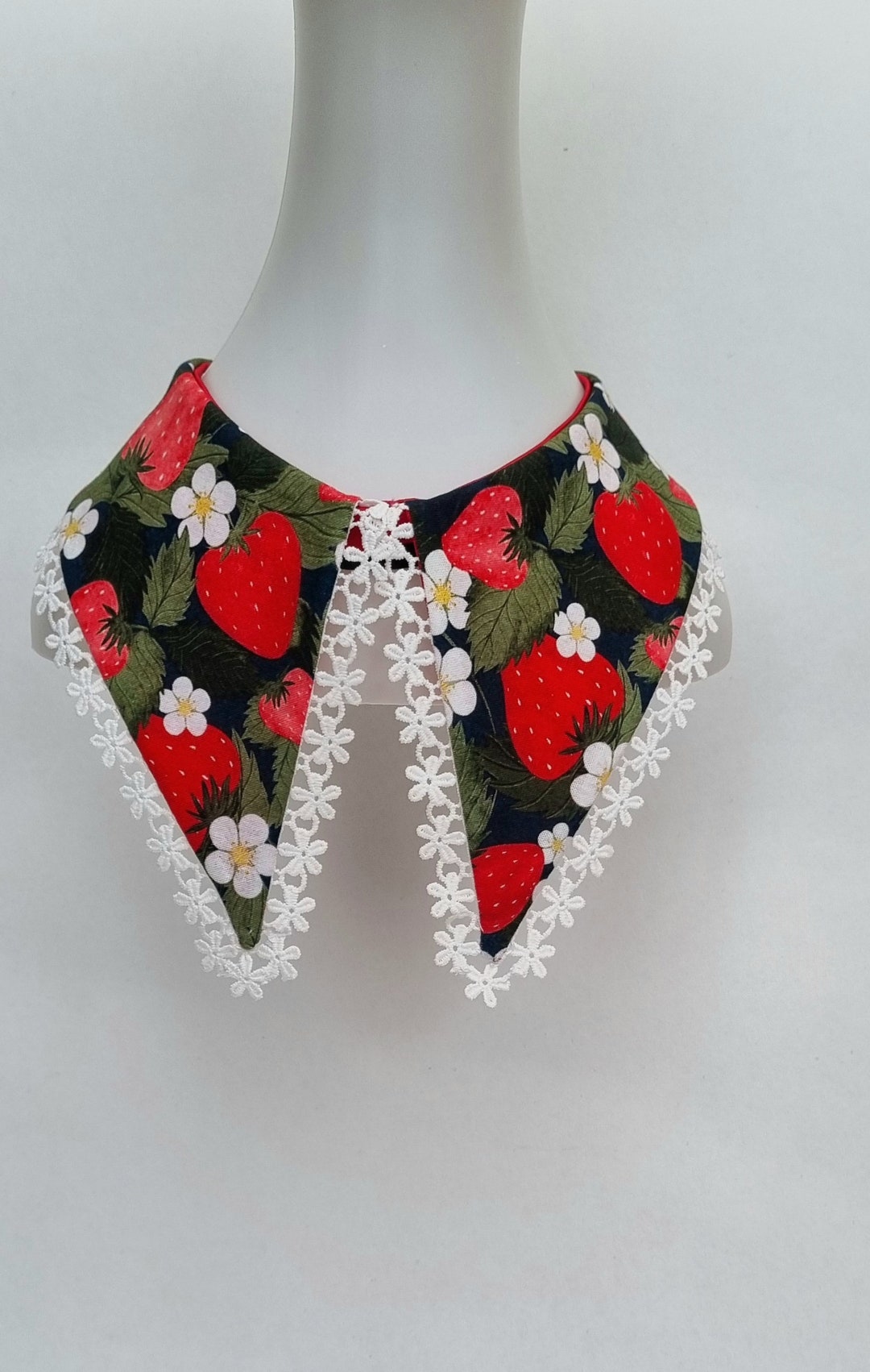 Strawberry Detachable Collar/handmade in Ireland/family Gifts - Etsy