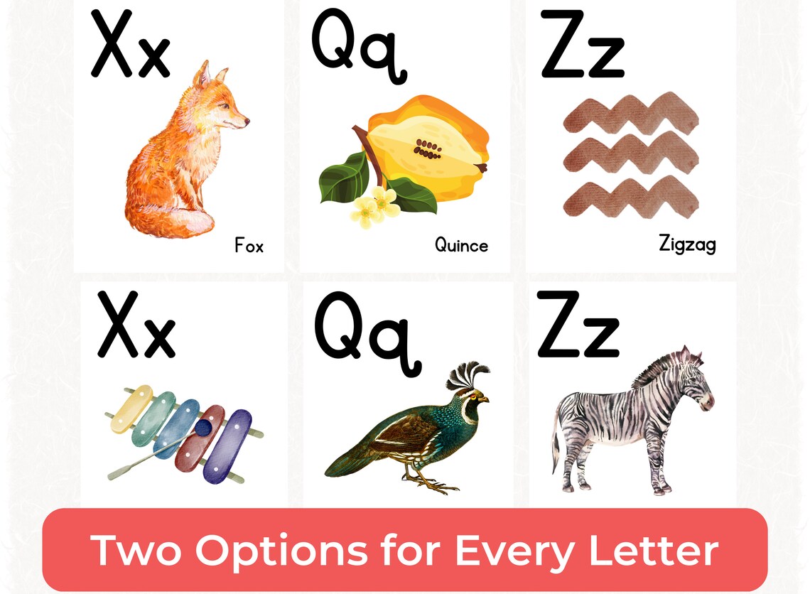 Watercolor Alphabet Poster for Homeschool, Daycare or Classroom Decor ...