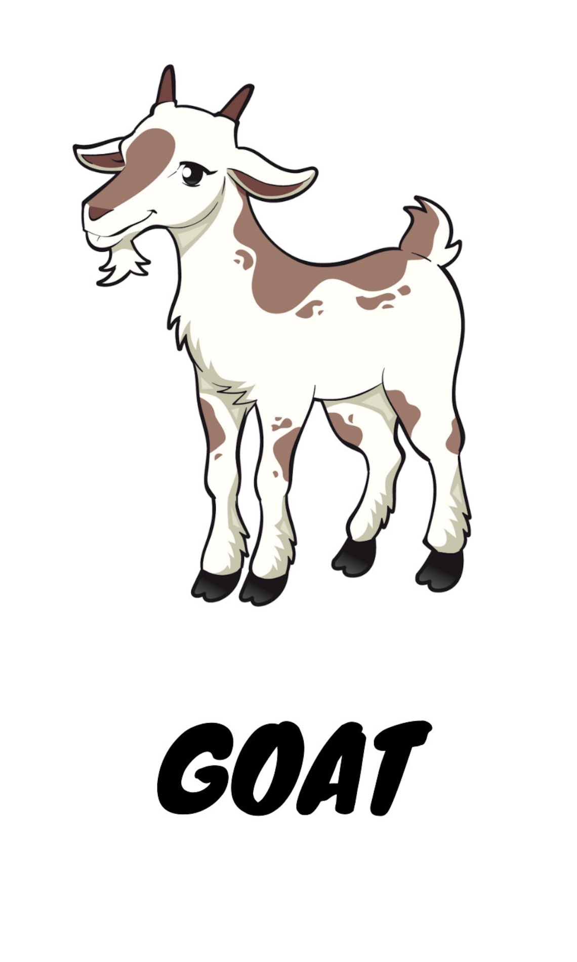 Farm Animal Flashcards, Kindergarten Preschool Printable Flashcards for ...