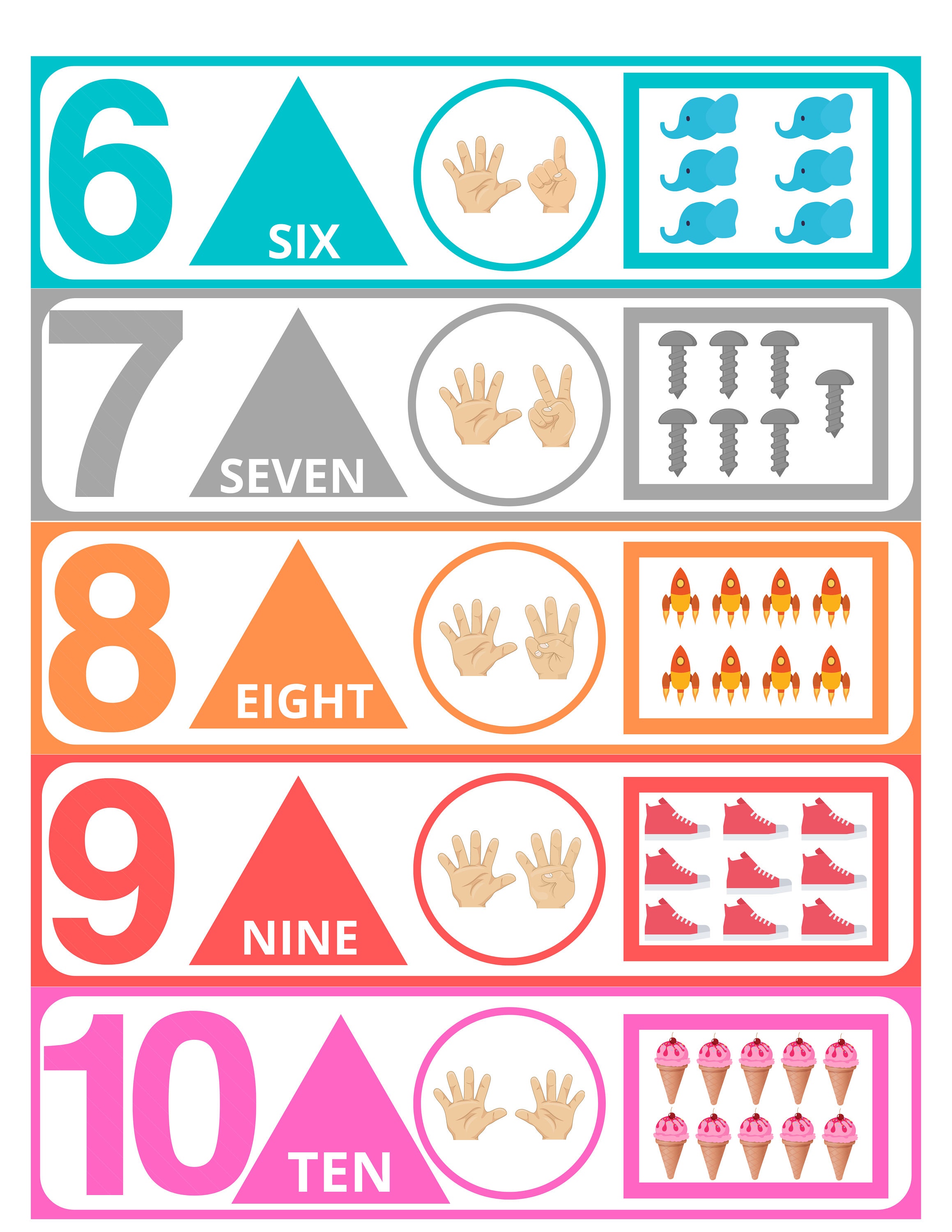 Busy Book Worksheets Learn Numbers 1 to 10, Preschool Worksheets ...