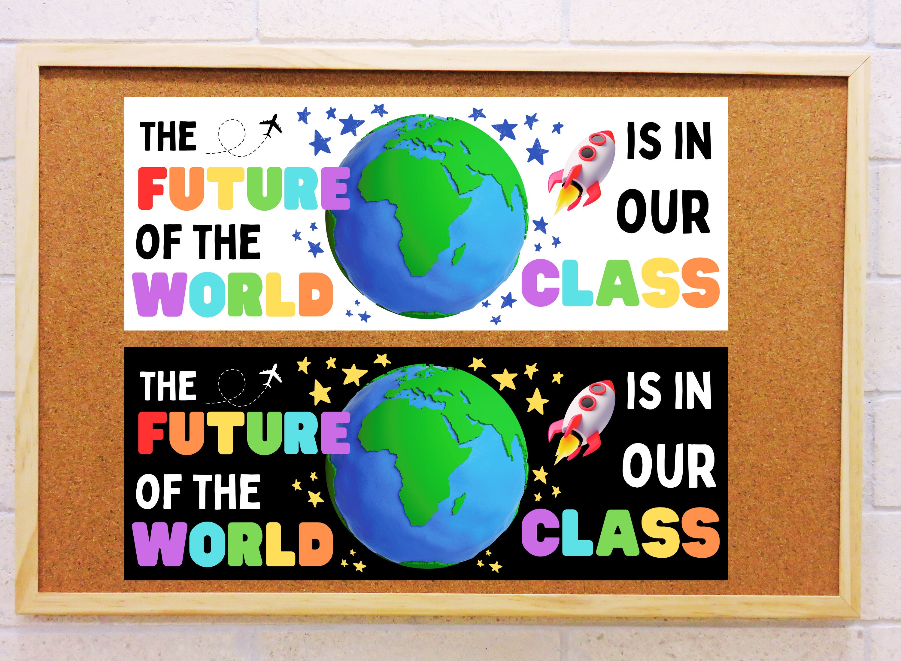 Personalized Classroom Poster Future of the World Colorful - Etsy