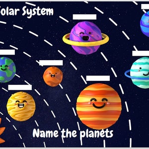 Solar System Busy Book Pages, Outer Space Planet Home School Printable ...