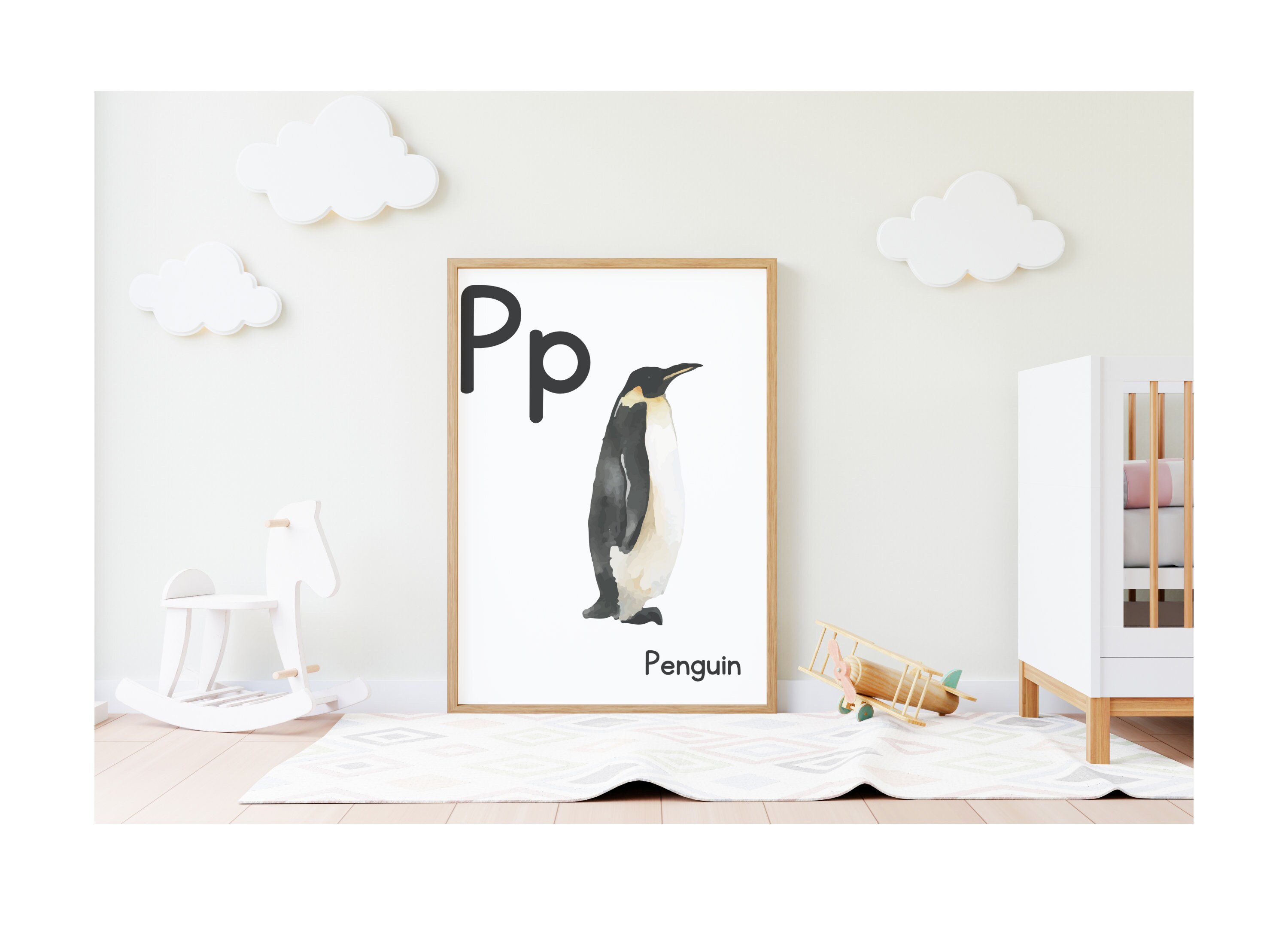 Watercolor Alphabet Poster for Homeschool, Daycare or Classroom Decor ...