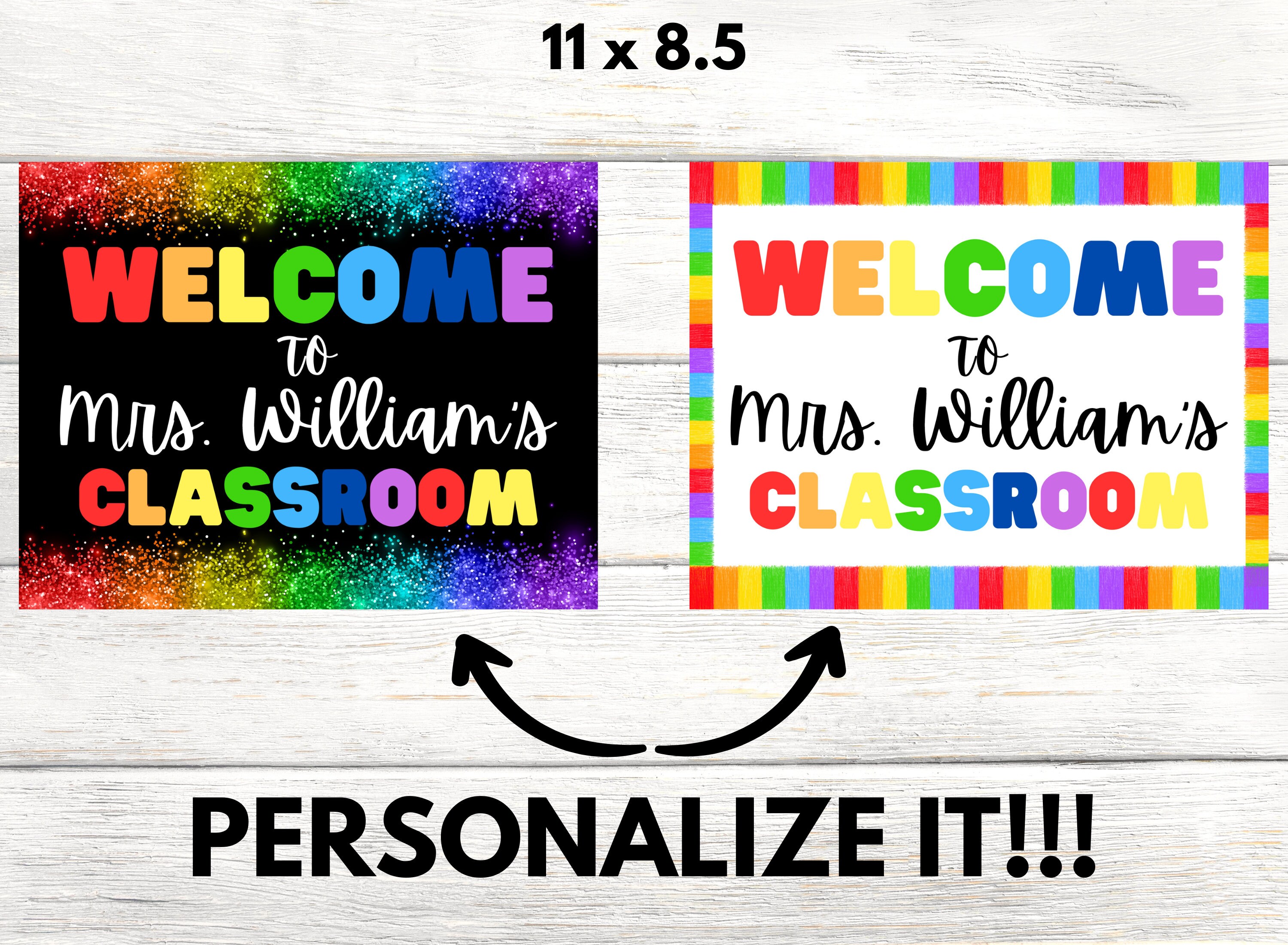 Welcome To Our Home Wall Decor Welcome To Our Classroom Print, Boho ...