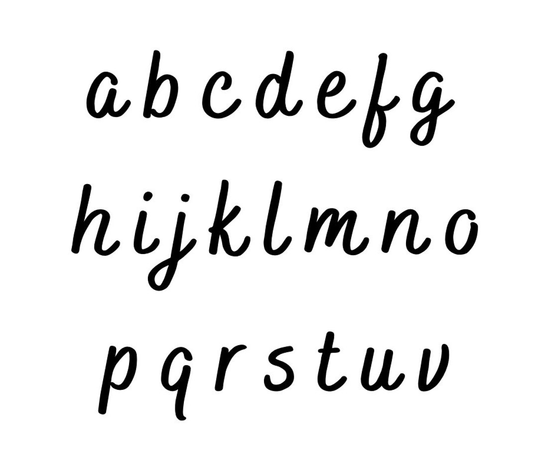 ABC Alphabet Lowercase Letters Homeschool Preschool Digital Download ...