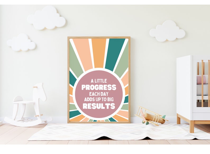 Calming Corner Classroom Poster, Kindergarten Poster, Boho Retro Decor ...