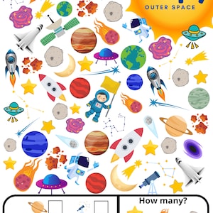 I Spy Game, Preschool Worksheets, Desert Animals and Outer Space ...