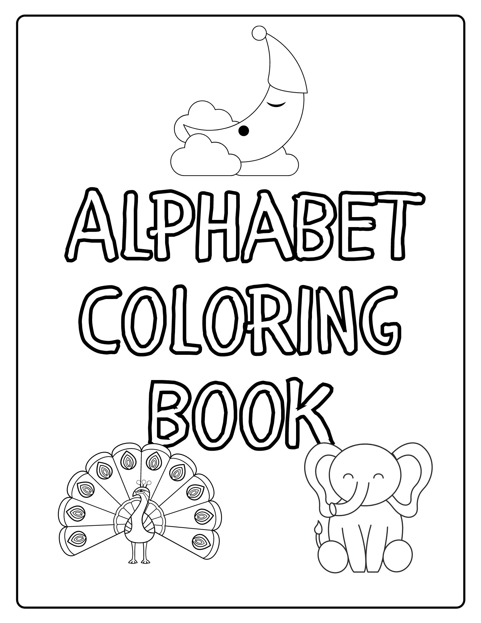 Alphabet Coloring Pages, ABC Coloring Book, Preschool Printables ...