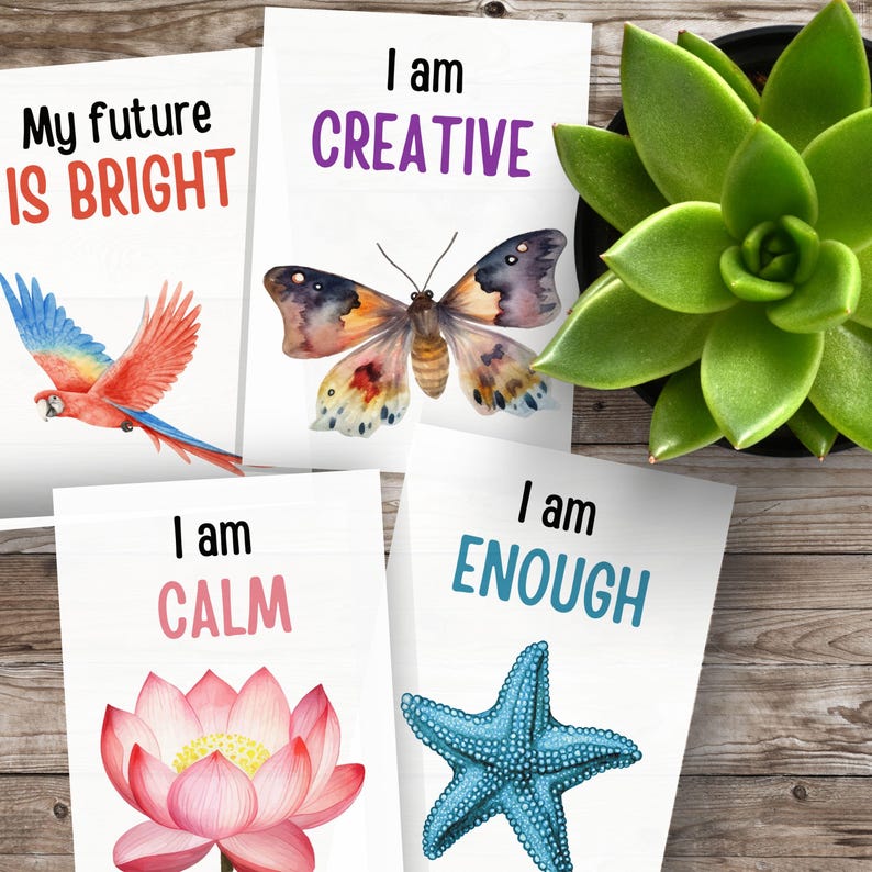 30 Positive Affirmation Cards for Kids | Digital Download | Printable ...