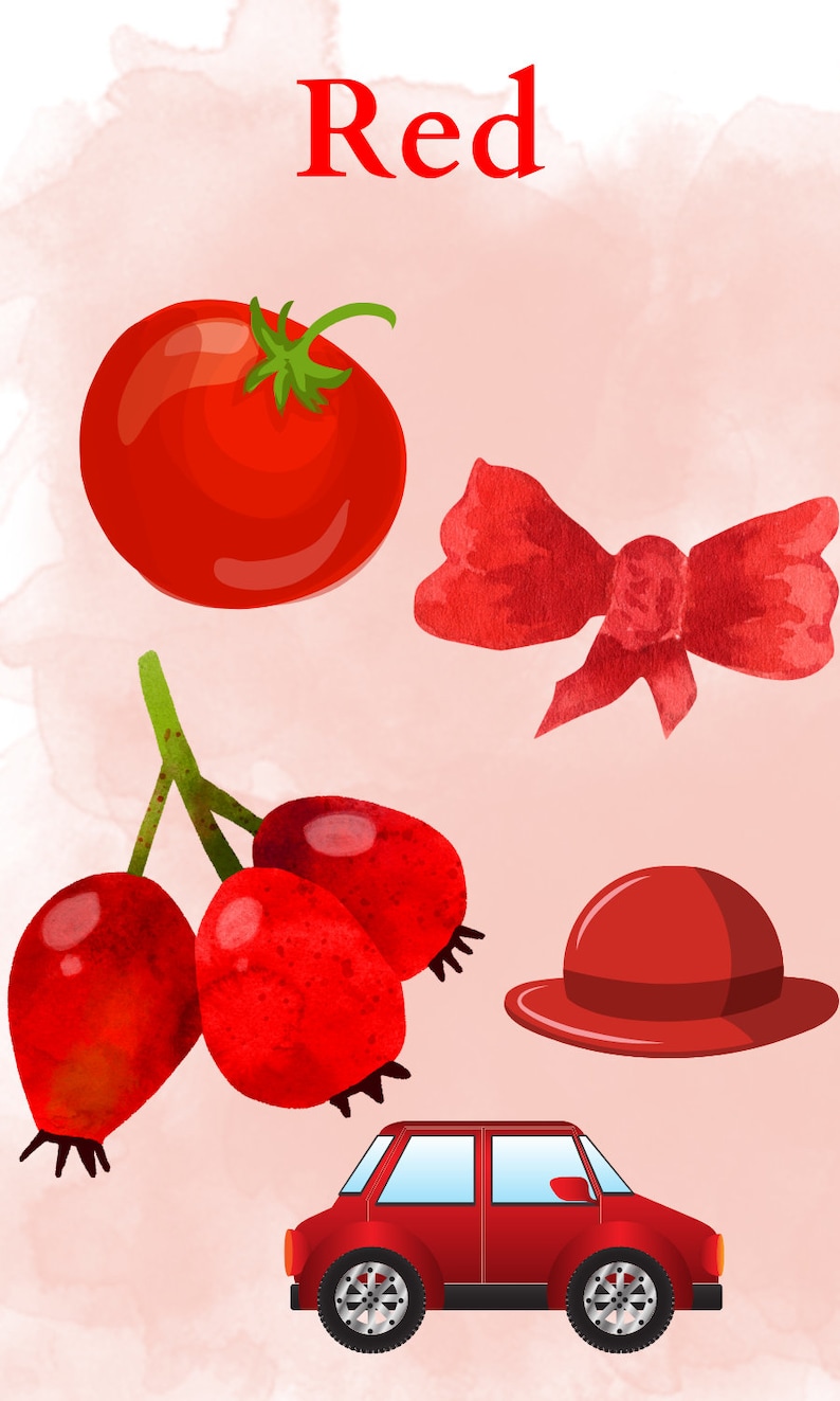 Color Flashcards, Kindergarten Preschool Printable Flashcards for ...