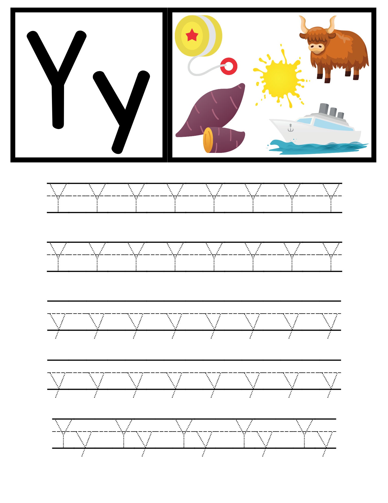 Alphabet Tracing Worksheets With Uppercase Letters and Lowercase ...