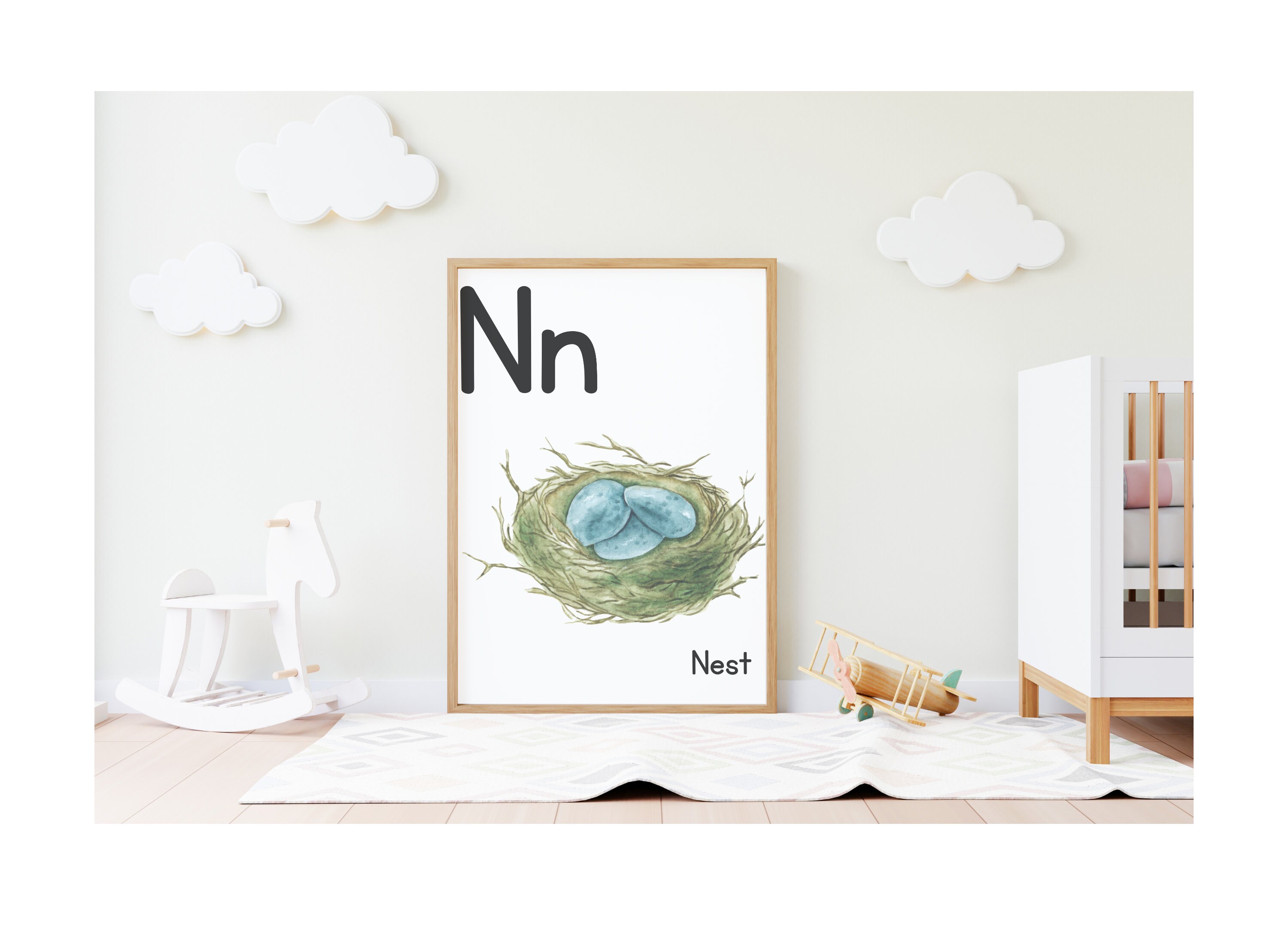 Watercolor Alphabet Poster for Homeschool, Daycare or Classroom Decor ...