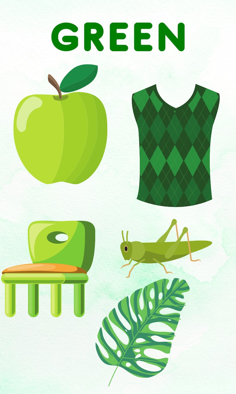 Color Flashcards Kindergarten Preschool Printable Flashcards - Etsy