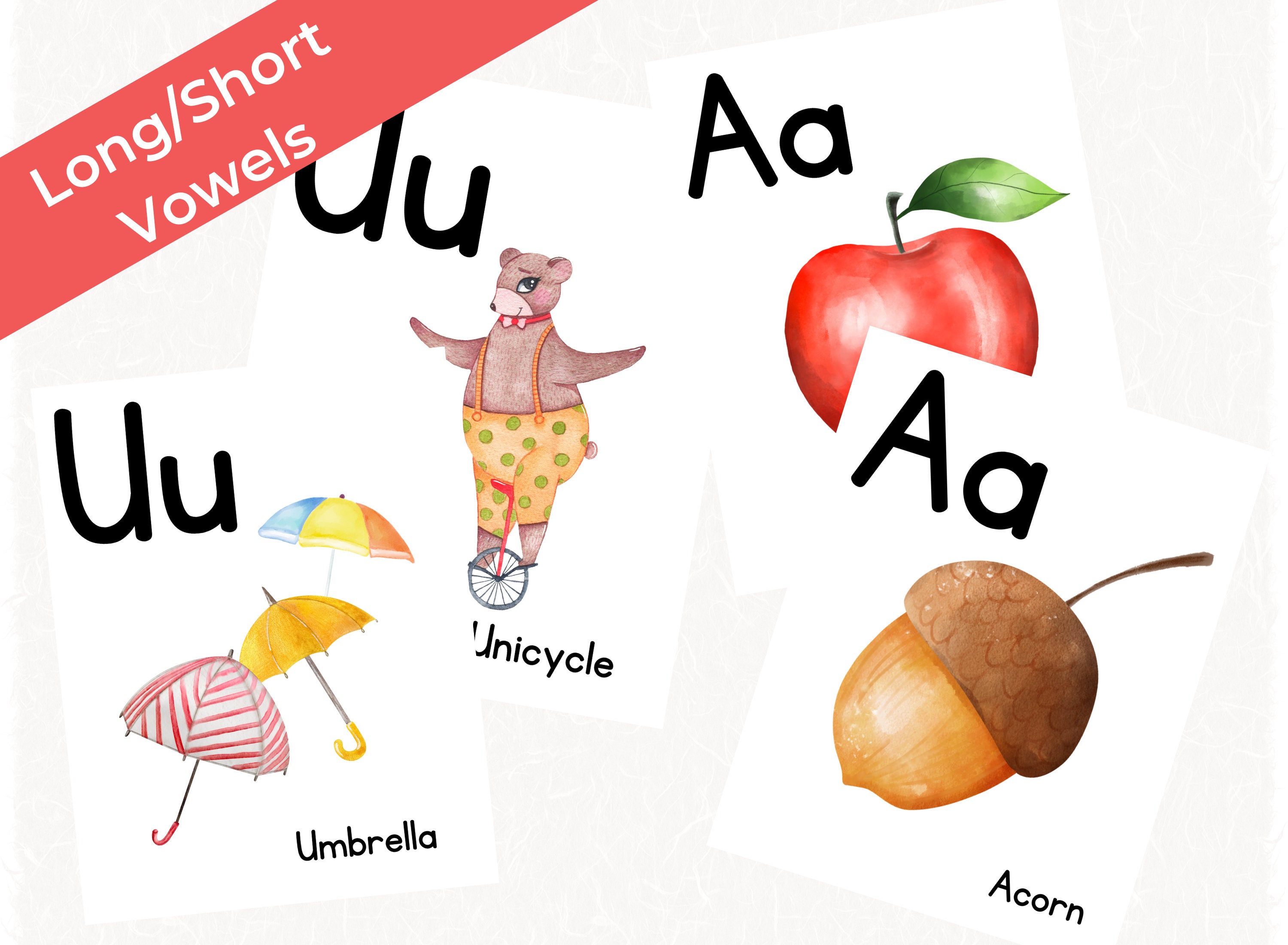 Watercolor Alphabet Poster for Homeschool, Daycare or Classroom Decor ...