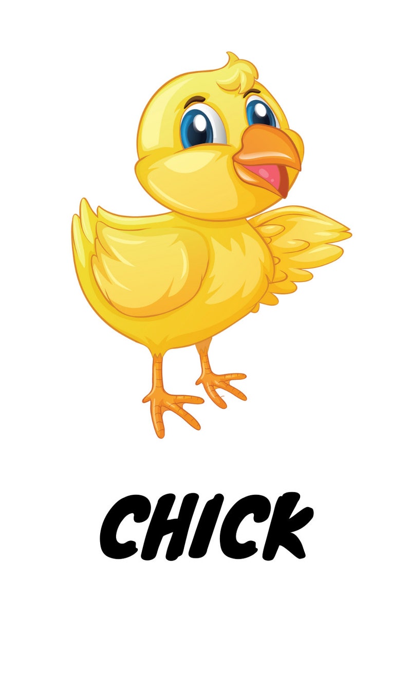 Farm Animal Flashcards, Kindergarten Preschool Printable Flashcards for ...