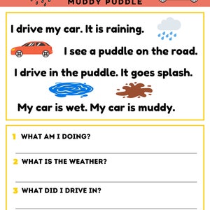 Reading Comprehension Worksheets, Printable Reading Worksheets, Learn ...