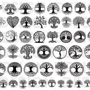 50 CELTIC TREE SVG Celtic Tree of Life Graphic Bundle - Etsy