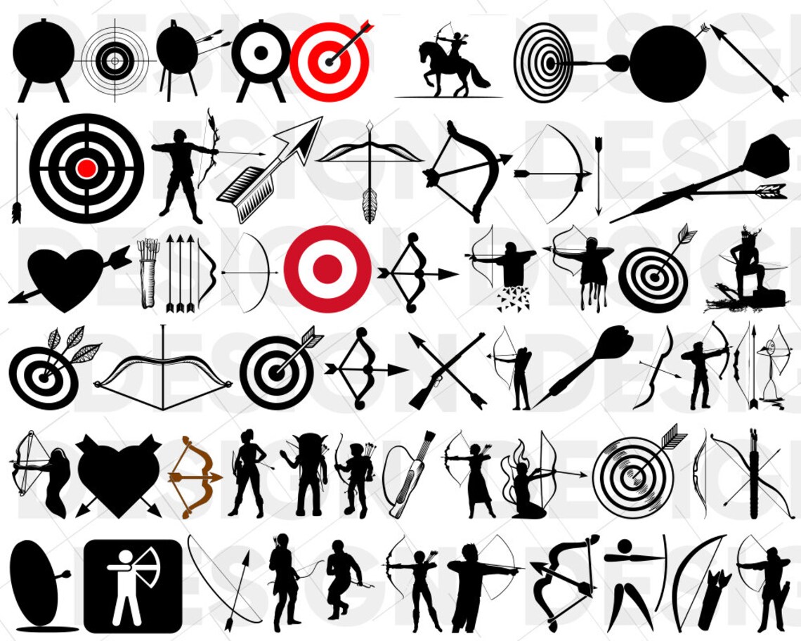 60 ARCHERY SVG BUNDLE Bow Hunting Svg Hunting Svg Deer - Etsy