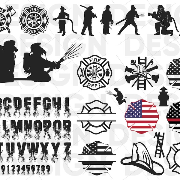 Fire Department Font - Etsy